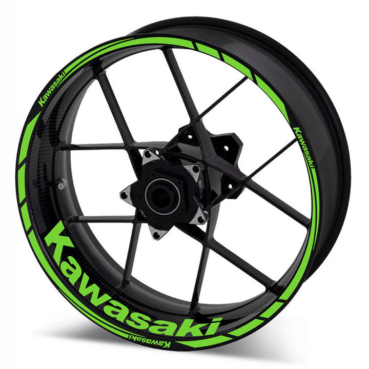 Waterproof Motorcycle Wheel Sticker Hub Decal Rim Stripe Tape For ...