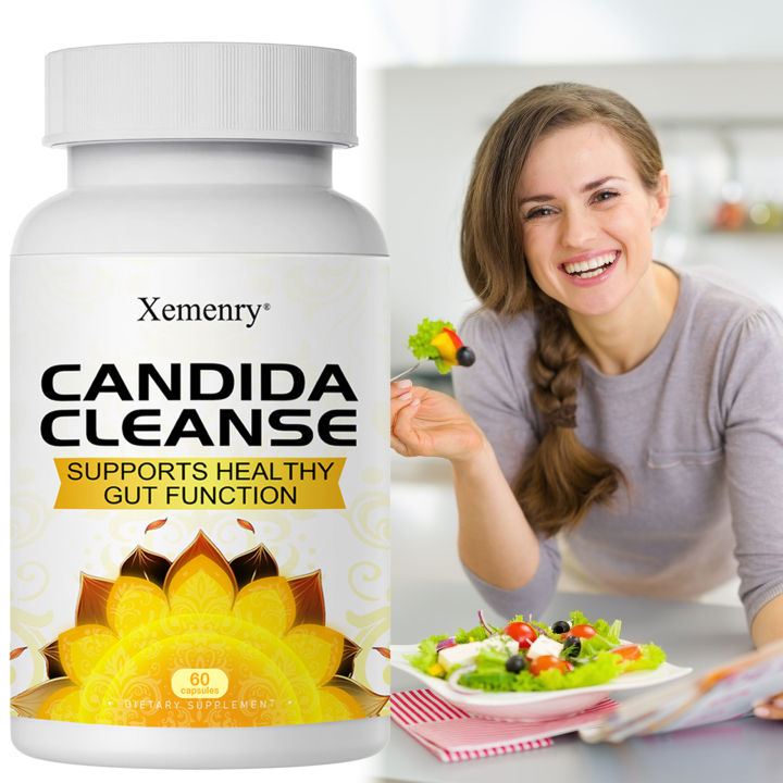 Candida Cleanse - Gut & Colon Support (30/60 Capsules) - for Men ...