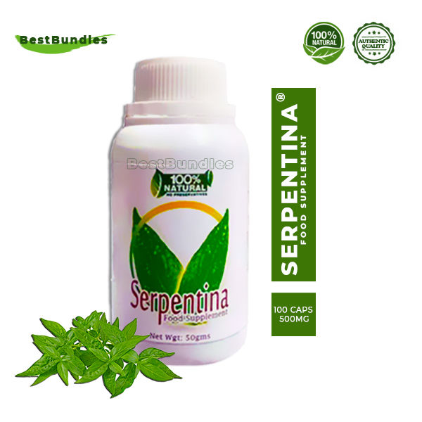BUY Serpentina Food Supplement 500mg 100Capsules Best for Diabetes ...