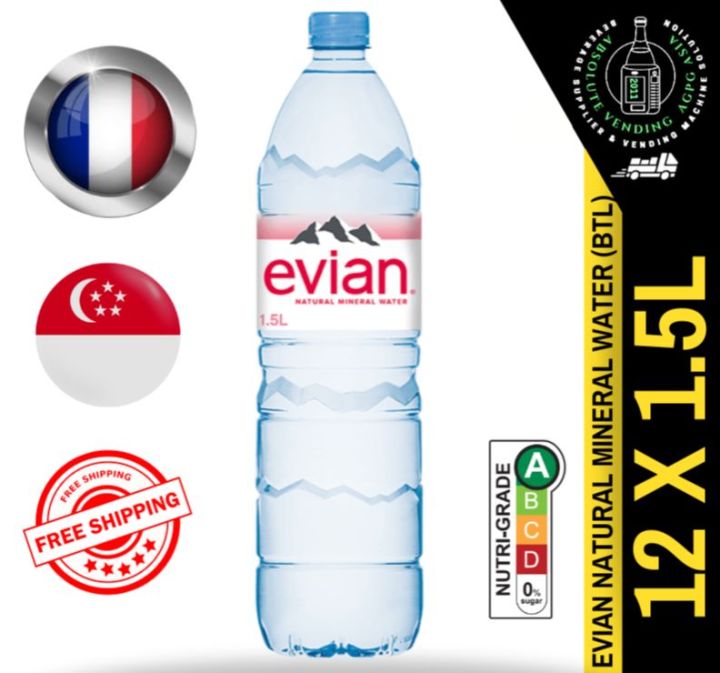 [CARTON] EVIAN Mineral Water 1.5L X 12 (BOTTLE) | Lazada Singapore