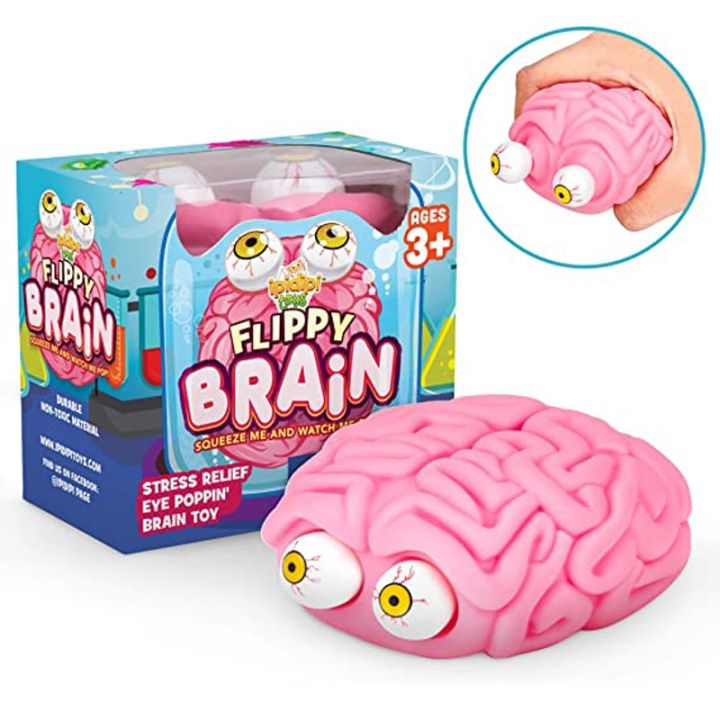 COD Flippy Brain Squishy Eye Popping Squeeze Fidget Toys Cool Stuff ...