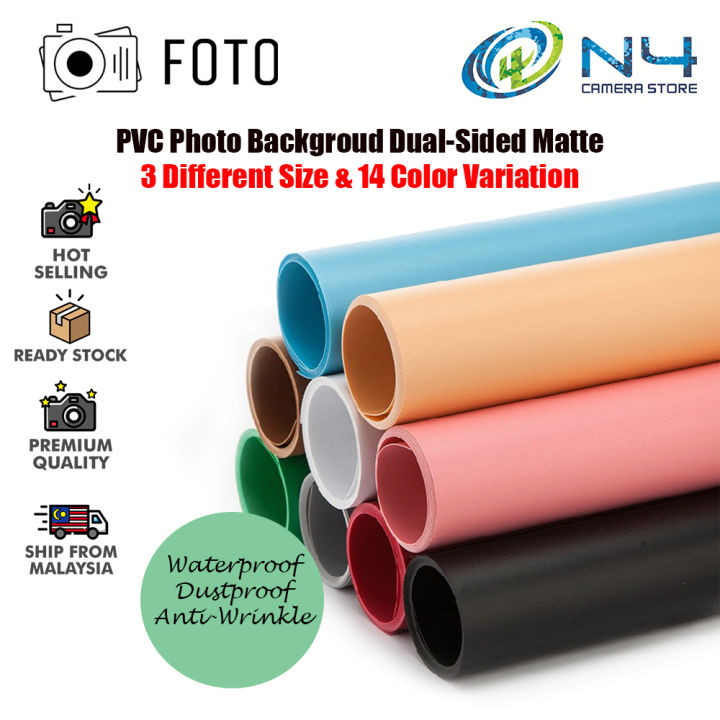 Waterproof Dual-sided Matte PVC Studio Backdrop Background PVC ...