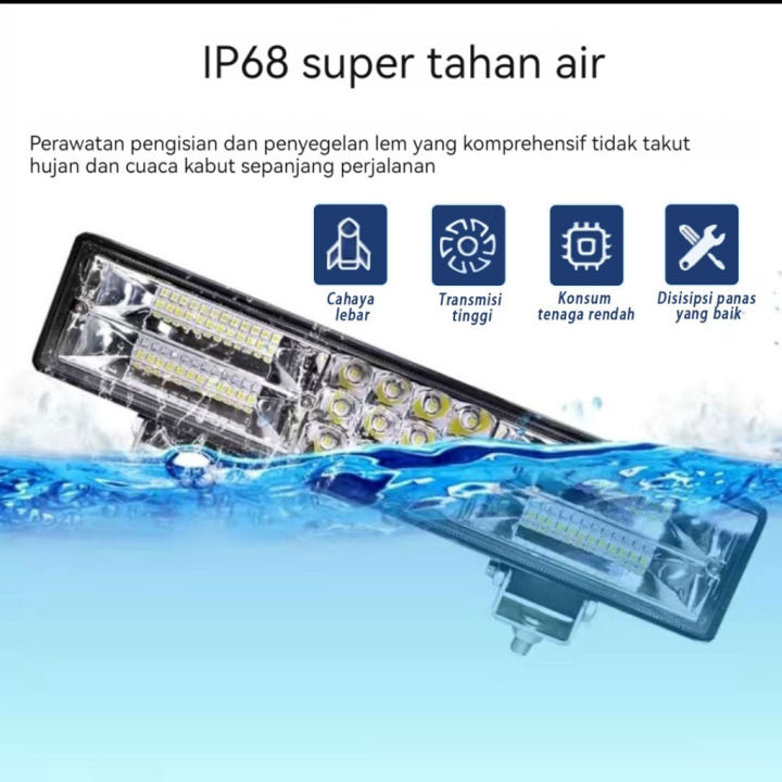 60LED 120W 12V-60V SLRG LED Light Bar Spot Banjir Led Bar untuk Mobil ...