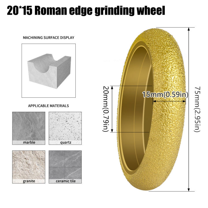 +NEW Brazed Stone Edging Wheel Diamond Grinding Wheel Tile Marble ...