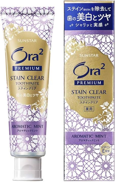 Ora2 Premium Stain Clear Toothpaste Premium Mint 100g | Lazada.co.th
