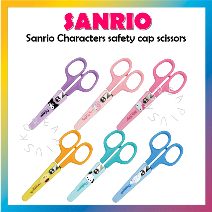 [Sanrio] Safety Cap Scissors paper cutter Kuromi/Mymelody/Kitty ...