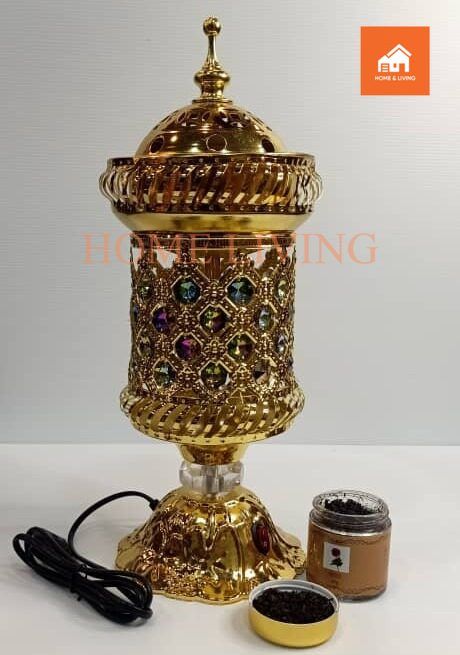 New Big Electric Mabkhara With Bakhoor/ incense / Gaharu (Bakhoor ...