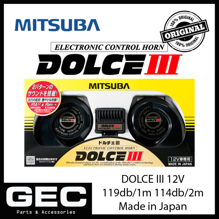 MITSUBA DOLCE 3 LOUD CAR HORN 12V HOS-07B | Lazada PH