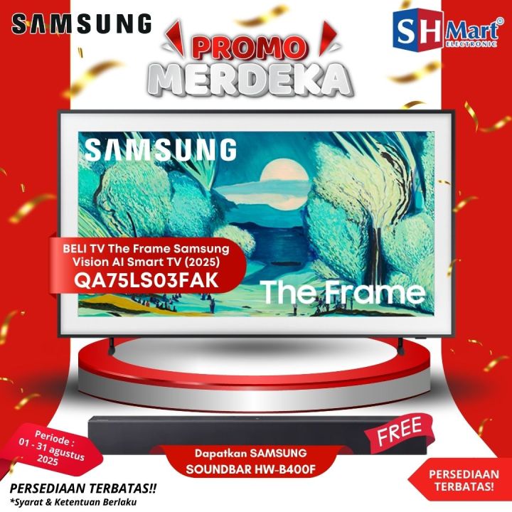 Samsung Qled Smart Tv 75 Inch LS30 4K The Frame Vision AI ...