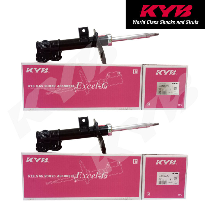 KYB 3340219/3340220 for Hyundai Sonata 2010 - 2015 Set of 2 Front Gas Shock Absorber KAYABA ...