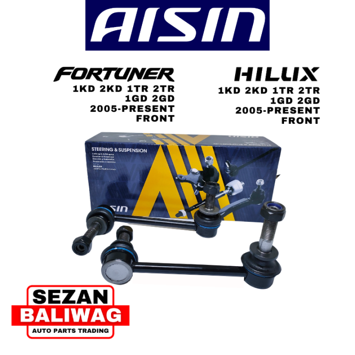 AISIN STABILIZER LINK SET 2 PCS TOYOTA FORTUNER HILUX 2005-2020 SLT-023 ...