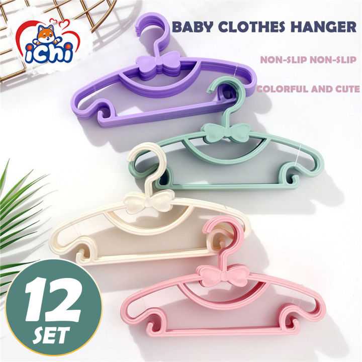 12 pcs/set Baby Hanger Kids Clothes Hanger Rack Display Hanger | Lazada PH