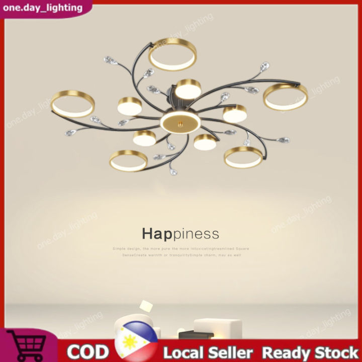 Nordic Light Modern Chandelier Led Ceiling Lamp Bedroom Center Light ...