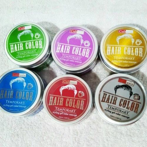 Cultusia Temporary Pomad Warna - Hair Color Styling Gel 80 ML All ...