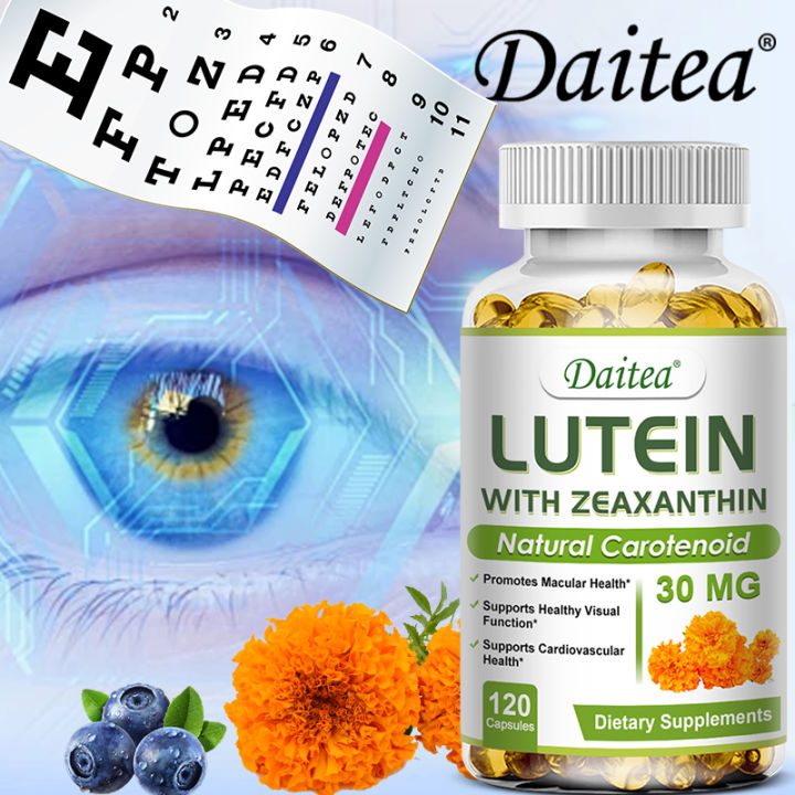 Lutein Vision Dietary Supplement - Contains bilberry extract, an eye ...