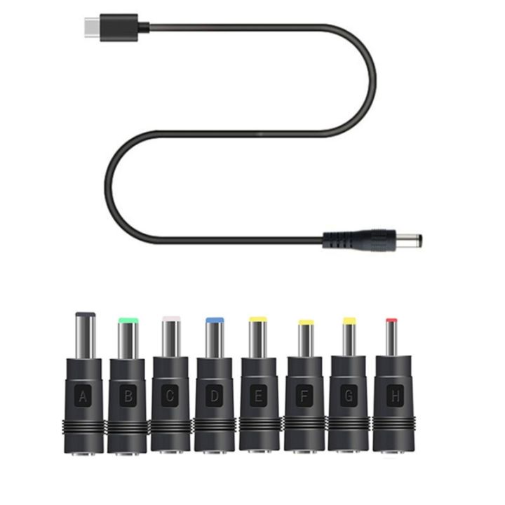 USB C PD Type C ถึง 12V 3.5/4.0/4.8/5.5mm 8in1 สายไฟสำหรับ Router CCTV ...