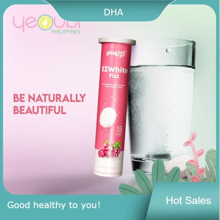 EzWhite Fizz Gluta (15 tablets) Ez White GlowUp for whitening and Anti ...