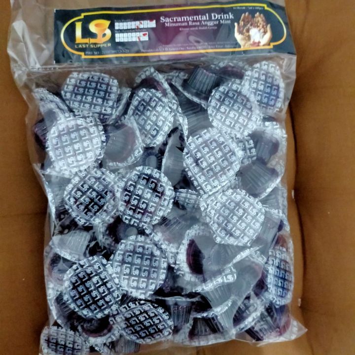 Anggur Perjamuan Kudus Cup Isi 100 Merk Last Supper Rasa Manis Mint ...