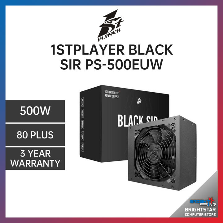 1St Player Black Sir PS-500EUW 500W 80 Plus Power Supply | Lazada