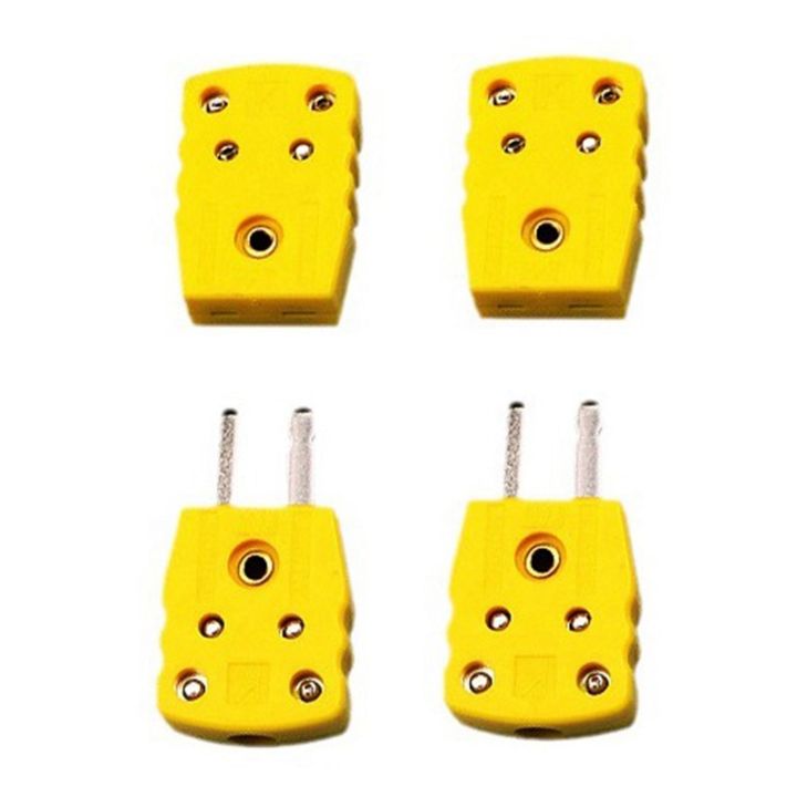 2 Pair K Type Male Female Thermocouple Plug Adapter Set High ...