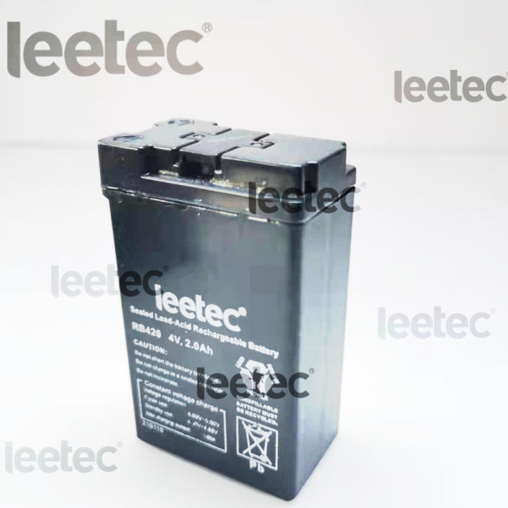 Rechargeable Battery Sealed Lead-Acid 4V 2.0Ah LEETEC RB420 | Lazada PH