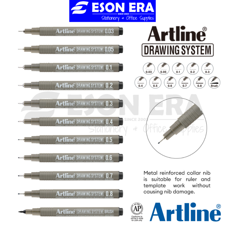 Artline Drawing System Pen Graphic design, Ilulustration, Document Pen ...