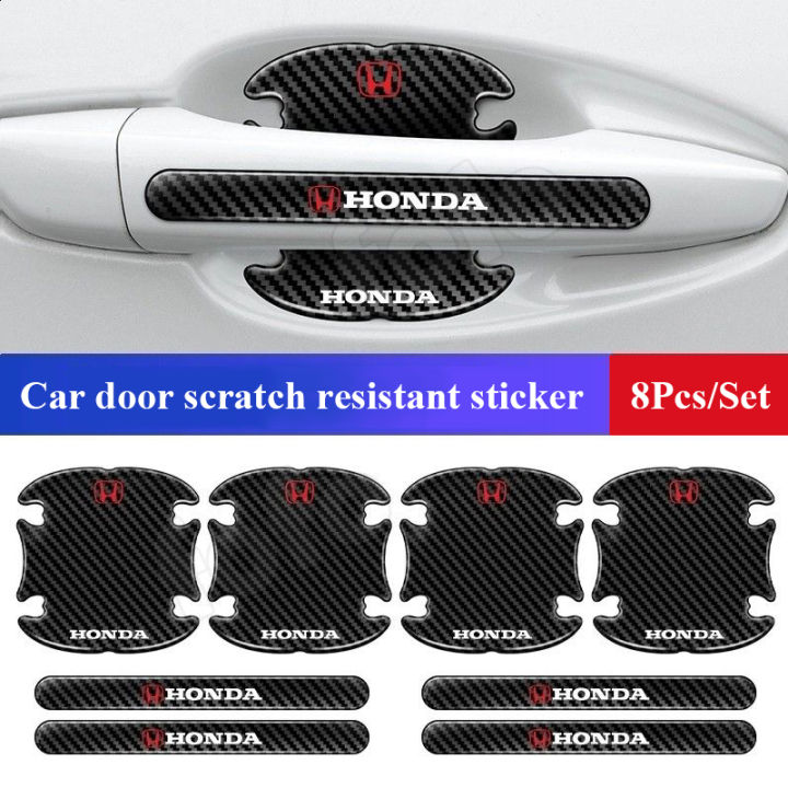 8Pcs/Set Car Door Handle Inner Bowl Anti Scratch Sticker Door Car ...