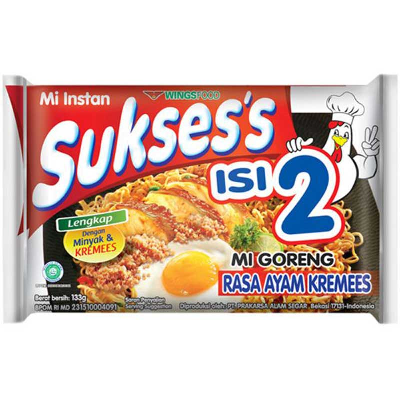 Mie Instant Sukses Isi 2 Rasa Goreng Ayam Kremees 133g | Lazada Indonesia