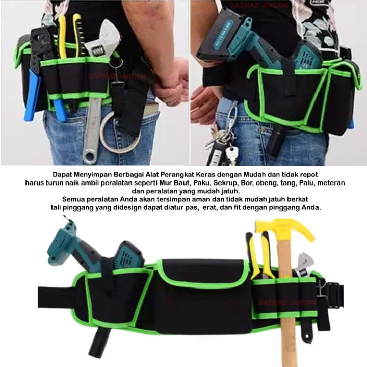 Tas Perkakas Waterproof Tukang Bangunan Teknisi Listrik Bengkel Tool ...