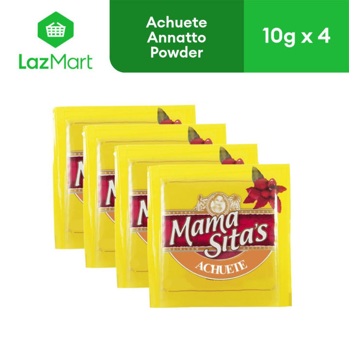 Mama Sita's All Natural Achuete Annatto Powder 10g - Pack of 4 | Lazada PH