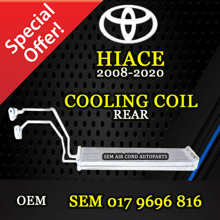 TOYOTA HIACE 2008-2020 YEAR OEM REAR/ BELAKANG COOLING COIL/ EVAPORATOR (CAR AIRCOND SYSTEM ...