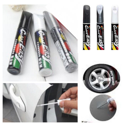 SPIDOL COLOR EASY PUTIH PENGHILANG BARET LECET CAT MOBIL MOTOR CAR PEN ...
