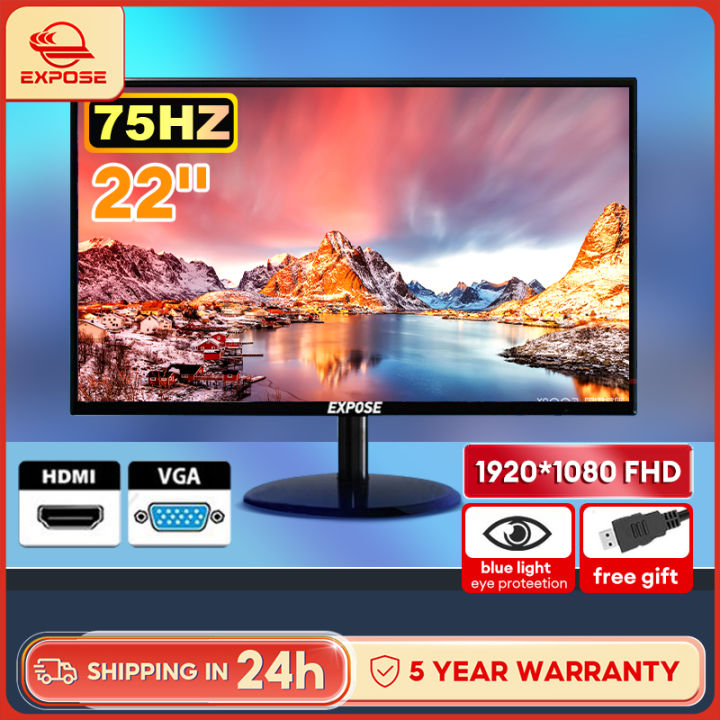 Monitor kantor Profesional, Monitor 22 Inci,, Panel IPS, 75HZ Kecepatan ...