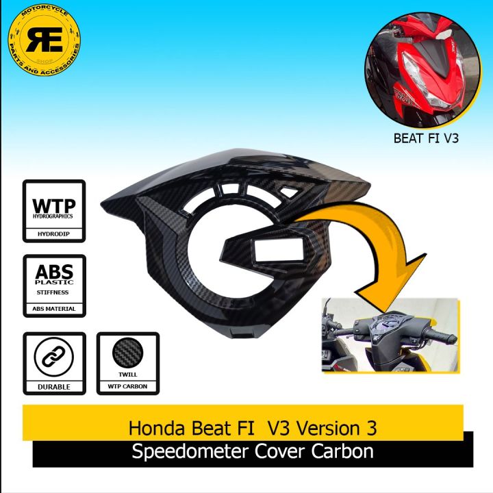 Honda Beat Fi V3 Carbon Speedometer Cover | Lazada PH
