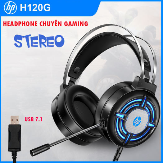 Tai nghe chụp tai HP H120G Cao cấp, Led RGB, Jack usb 7.1,tai nghe A6 ...