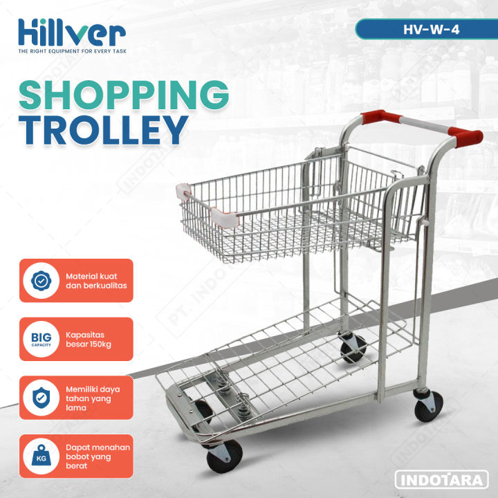 Shopping Trolley Hillver / Trolley Belanja / Troli Belanja HV-W-4 ...