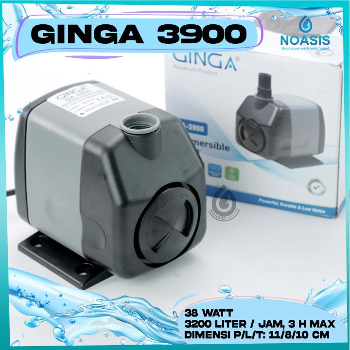 POMPA AIR CELUP AQUARIUM GINGA GA 3900 GA-3900 LOW WATT / WAT RENDAH ...
