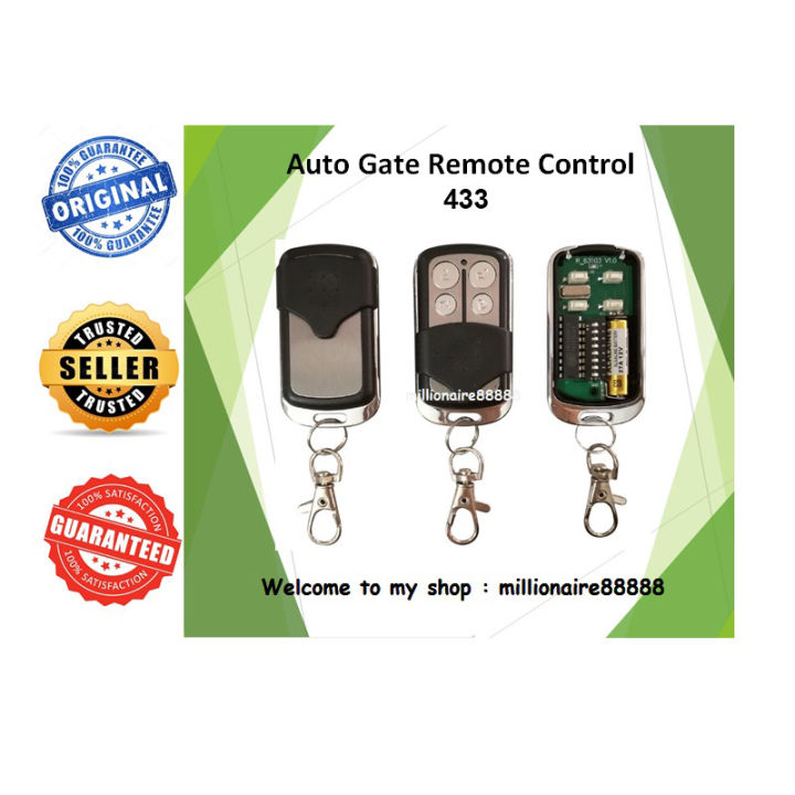 Stainless Steel Original 4 Channel 4 Way 4 Button Remote Control with ...