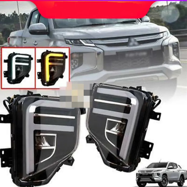 Mitsubishi Strada Fog Light DRL 2019-2023/LED/Triton L200/Bumper Light ...