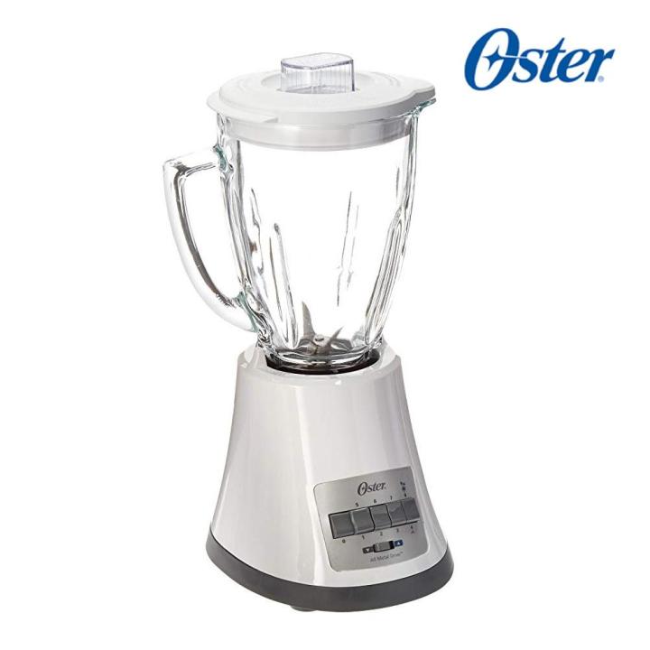 Oster 8-Speed Blender with 1.25L Heat Resistant Glass Jar, All-Metal ...
