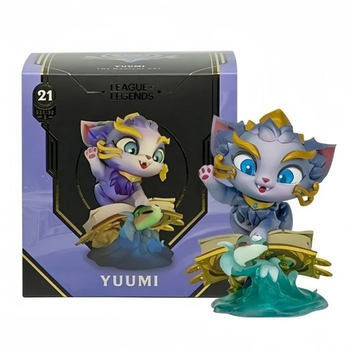 9cm Original Lol League Of Legends The Magical Cat Yuumi Game Statues ...