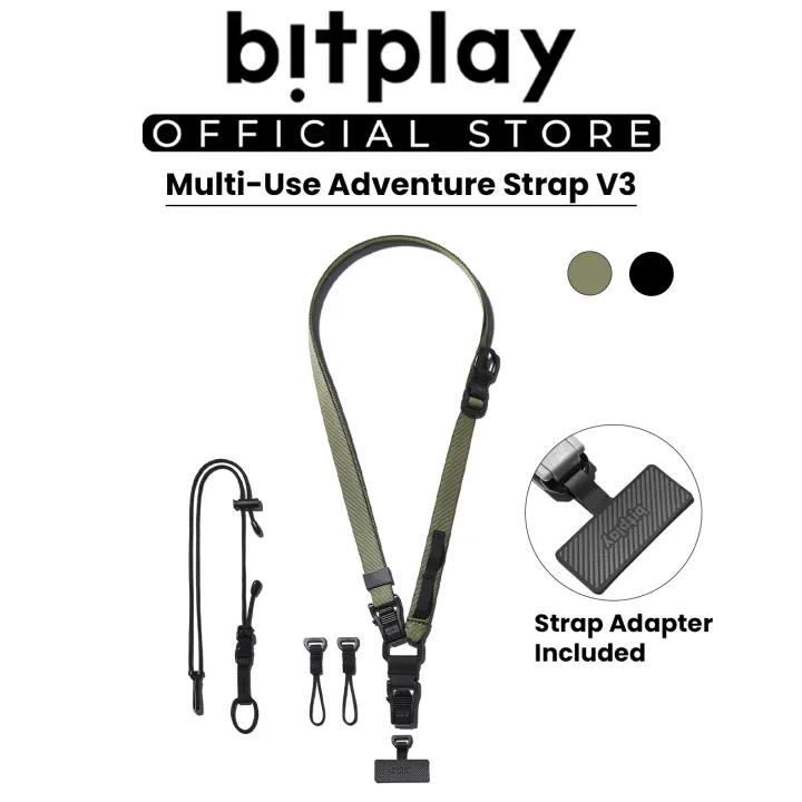 Bitplay Multi-Use Adventure Strap V3, Adjustable Phone Strap, Versatile Lanyard For Universal ...