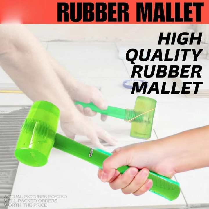 High Quality Green Transparent Rubber Mallet Hammer | Lazada PH