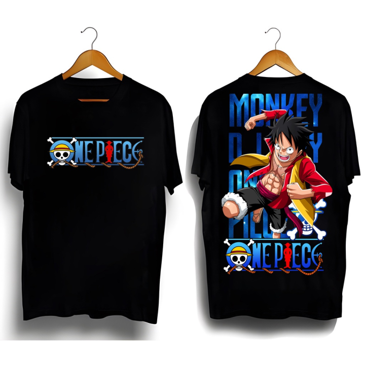 tshirts for men One Piece Luffy Anime T-shirt Enlarged Loose Short ...