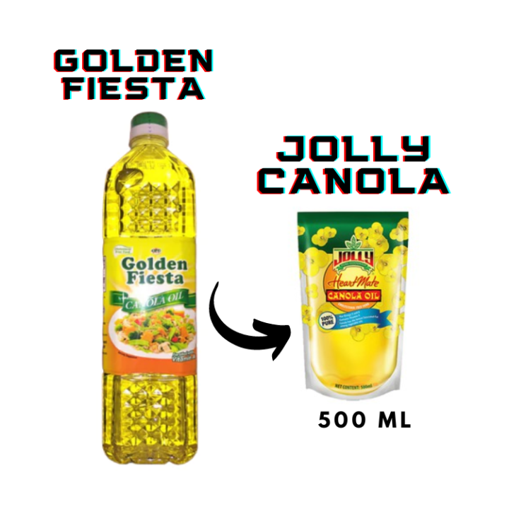 GOLDEN FIESTA COOKING OIL 1L FREE CANOLA OIL 500ML WITH OMEGA 3 AND ...