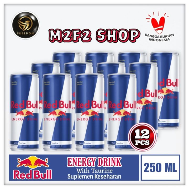 Red Bull Energy Drink Blue Silver Can | Suplemen Kesehatan Kaleng - 250 ...