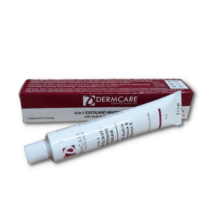 Ready stock 】Authentic Dermcare 4in1 Exfoliant Whitening Cream with ...