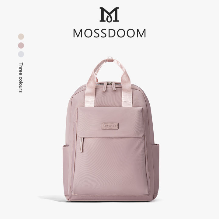 MOSSDOOM Herve Backpack กระเป๋าเป้สะพายหลังผู้หญิงสไตล์วิทยาเขตความจุ ...