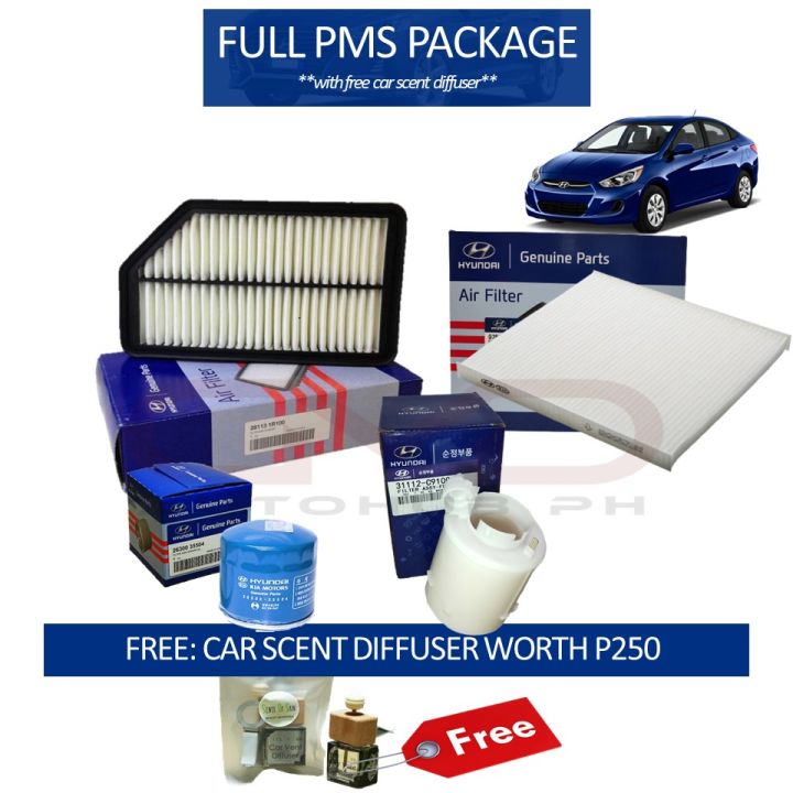 [Full PMS Combo Set] Hyundai Oil Filter, Air Filter, Cabin Filter, and ...