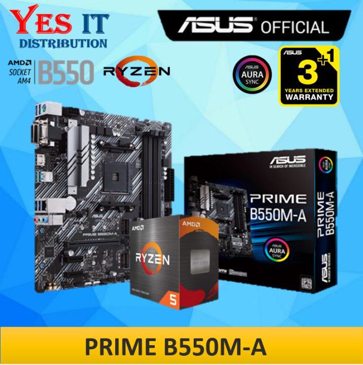 AMD RYZEN 5 5500 SOCKET AM4 PROCESSOR + ASUS MOTHERBOARD | Lazada